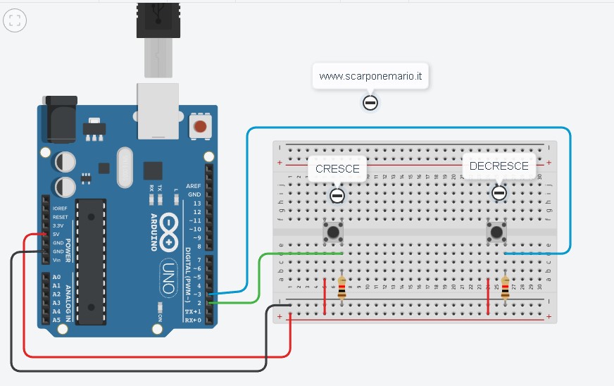Funzione INTERRUPT con Arduino - Scarpone Mario